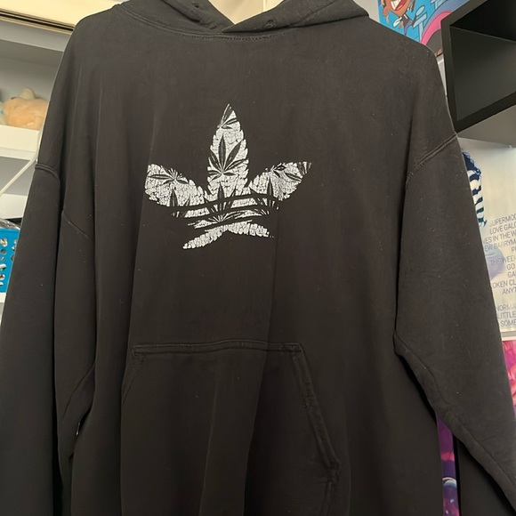 Gildan | Shirts | Weed Hoodie Adidas | Poshmark